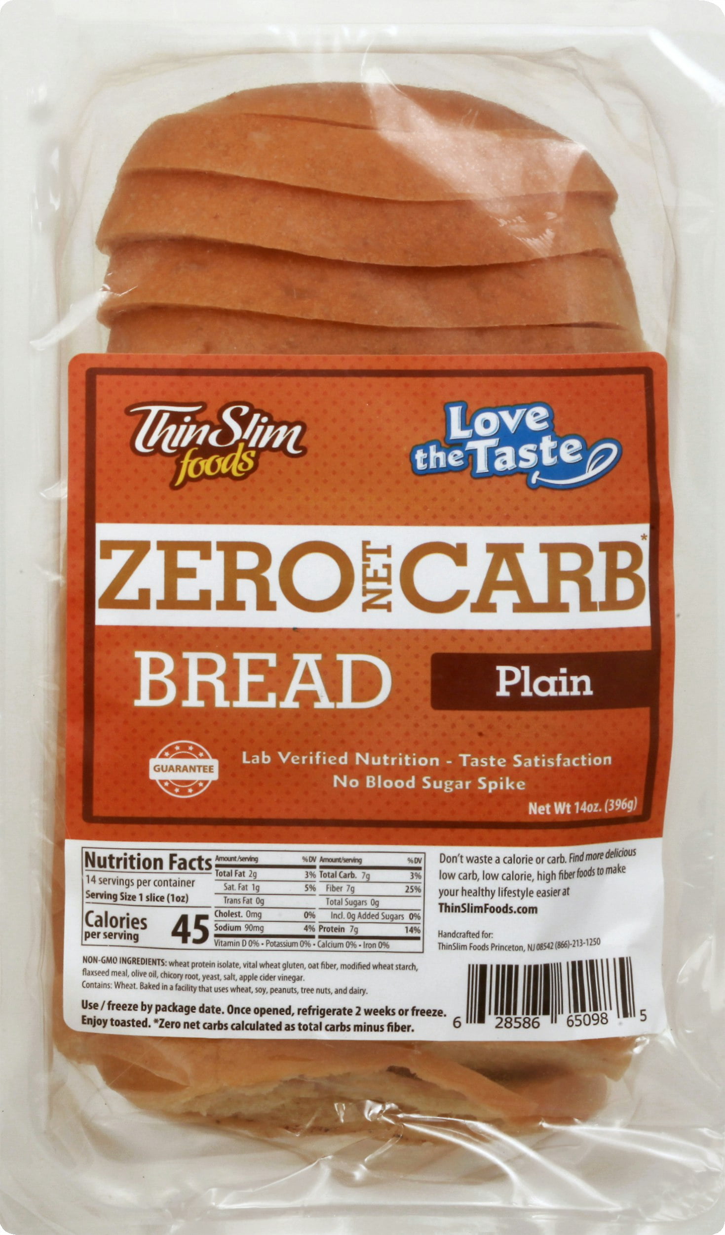 Thinslim Foods Bread Plain Low Carb (Pack of 6) - Walmart.com