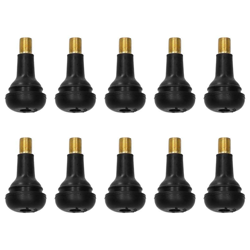 Thinsont 10PCS Portable Plastic Firm Snap-in Tire Valve Stem Valve Stem ...
