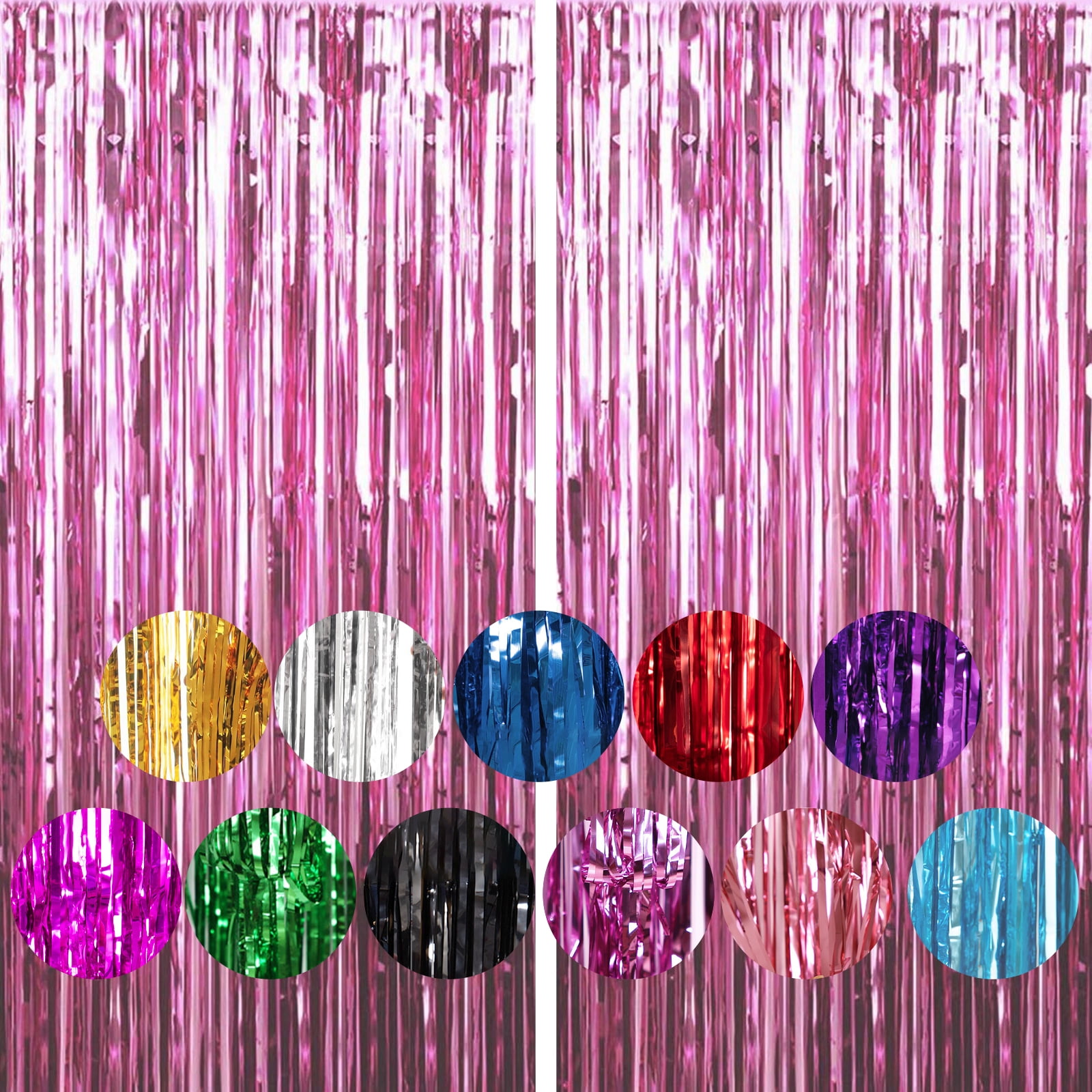 Thinsont 1pcs Set 9.8ft Gold Aluminium Foil Photo Backdrop For Birthday ...