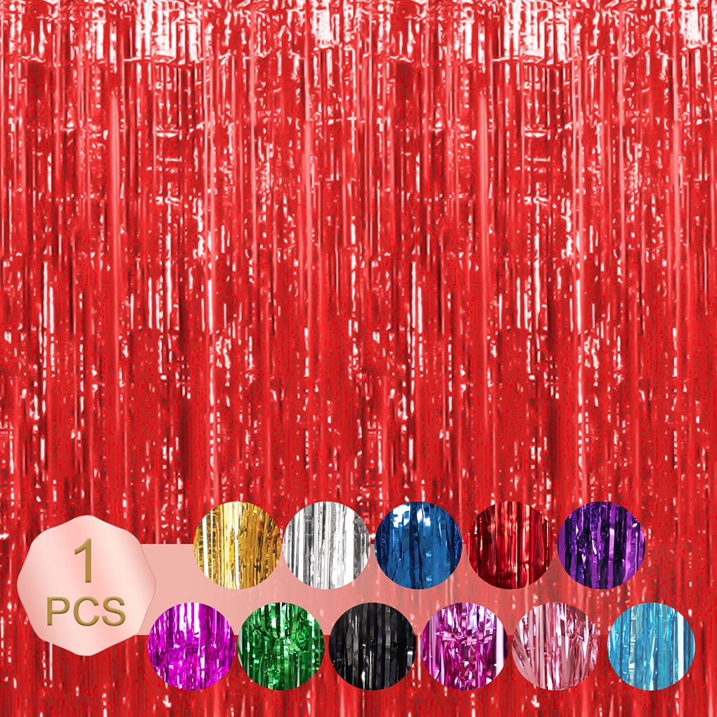 Thinsont 1pcs Set 9.8ft Gold Aluminium Foil Photo Backdrop For Birthday ...