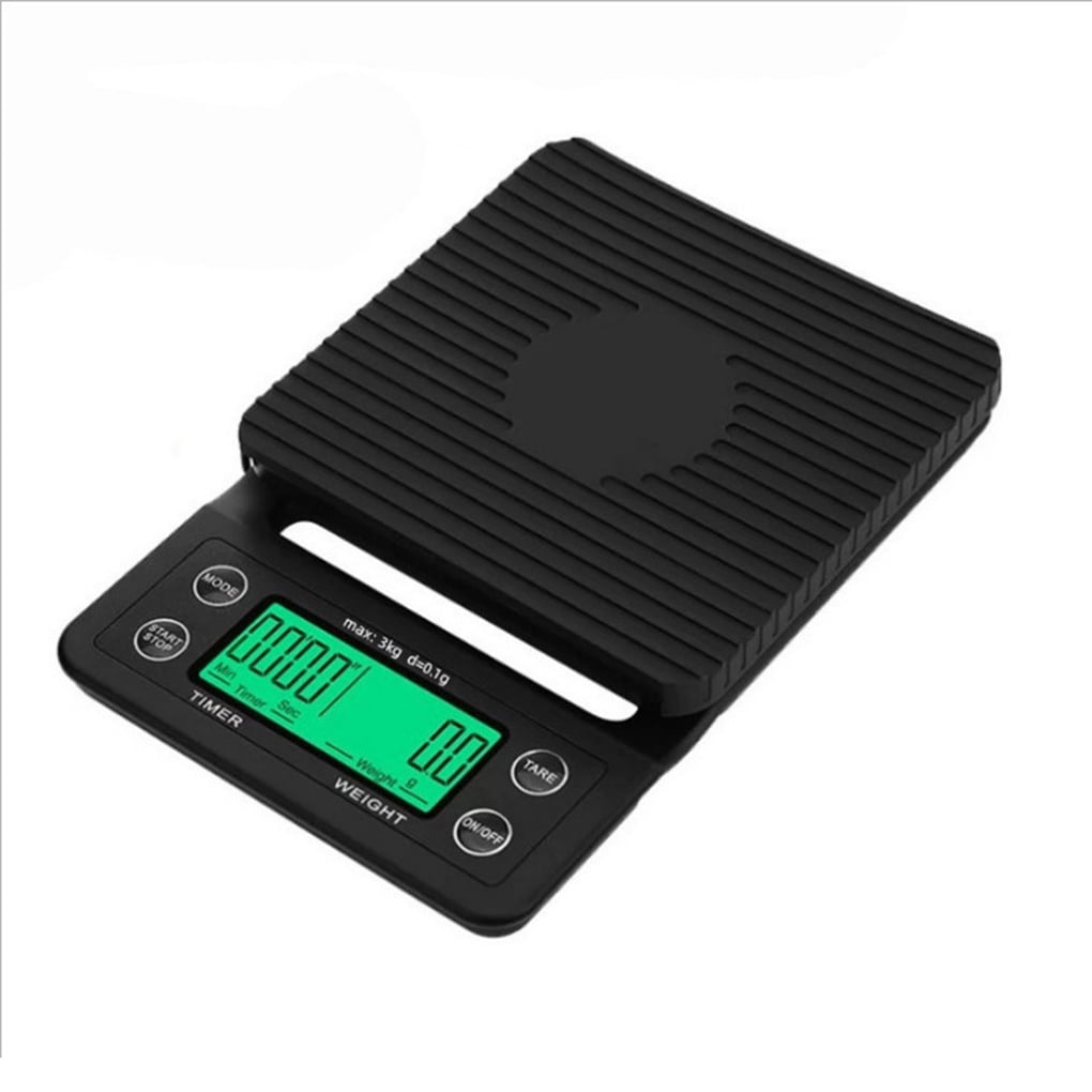 Thinsont 3kg/0.1g LED Screen Digital Coffee Scale Portable Touch Screen ...