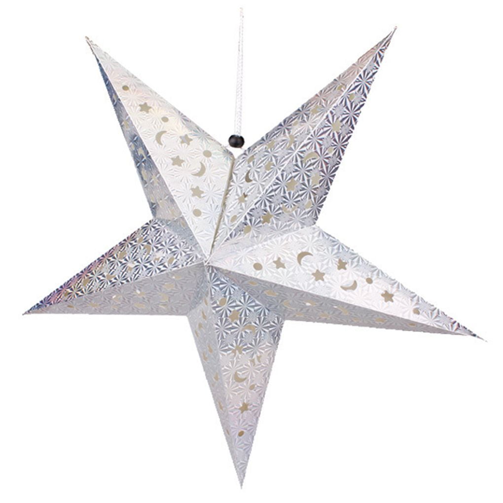 Thinsont 45cm Pentagram Lampshade Paper Star lantern Hanging Star ...