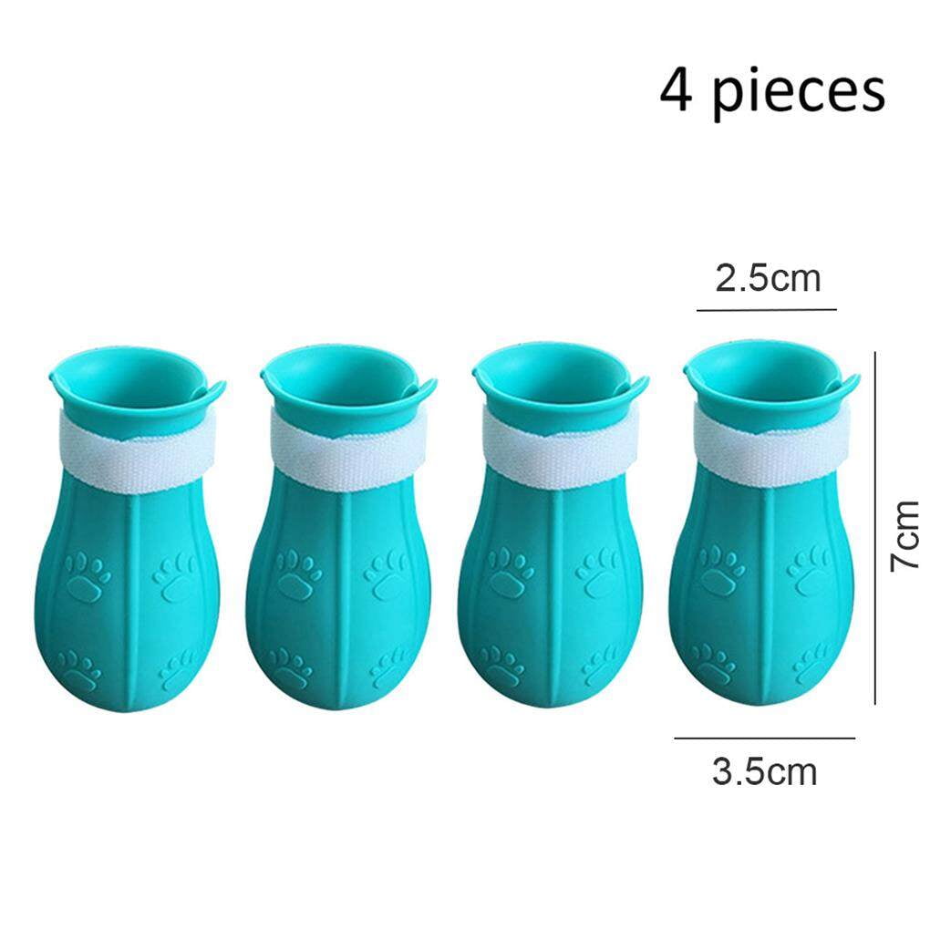 Thinsont 4Pcs Anti-Scratch Adjustable Silicone Cat Shoes Paw Protector ...