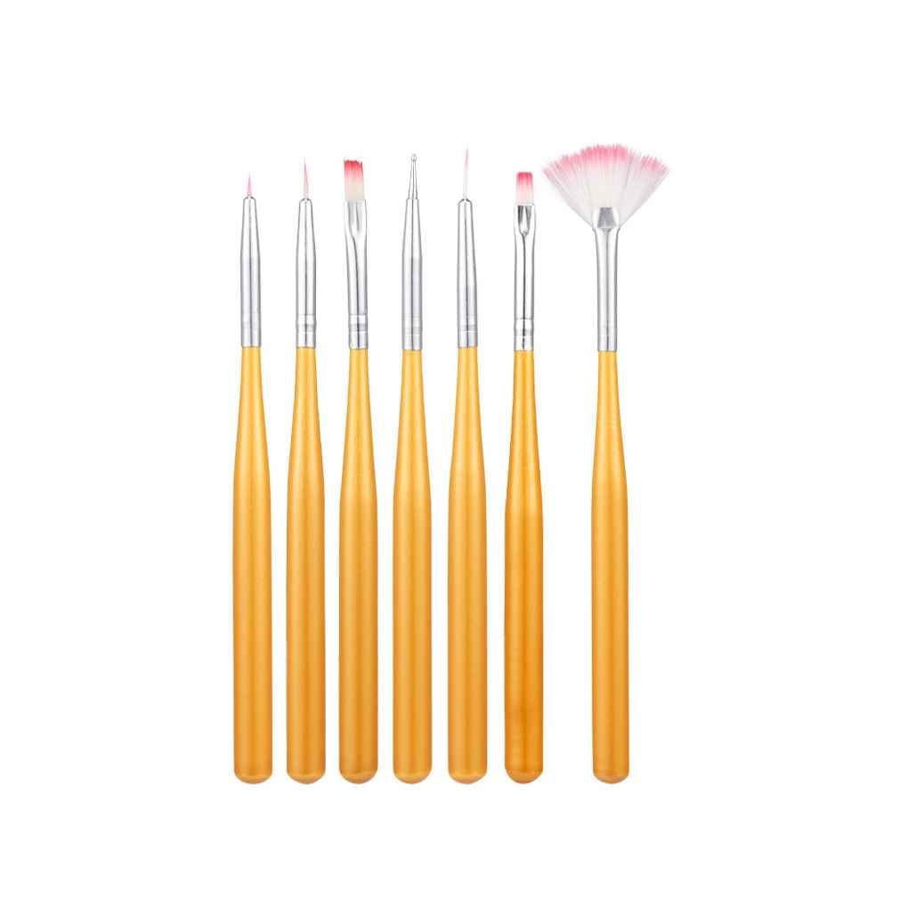 Thinsont 7pcs/set Painting Brushes Gel Acrylic Art Brush Manicure Brush ...