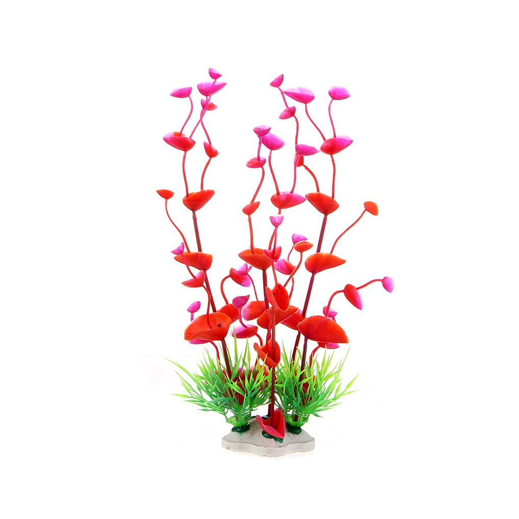 Thinsont Artificial Aquarium Fish Tank Green Plastic Water Plant ...