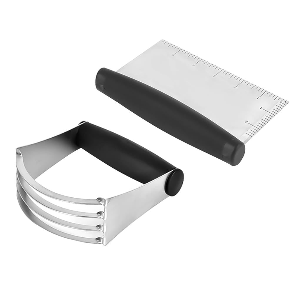 Thinsont Blender Bench Scraper Set Stainless Steel Pastry Multipurpose ...