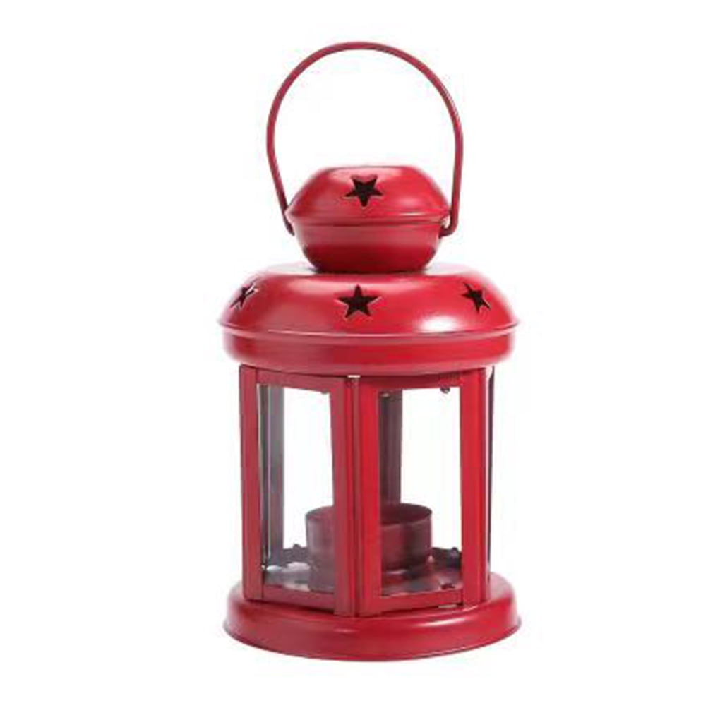 Thinsont Candle Stand Star Wind-proof Hanging Lantern Multi-Color ...
