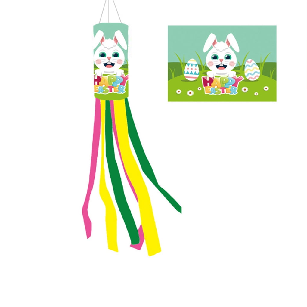 Thinsont Easter Windsock DIY Party Adorn Scene Layout Festival Hanging ...
