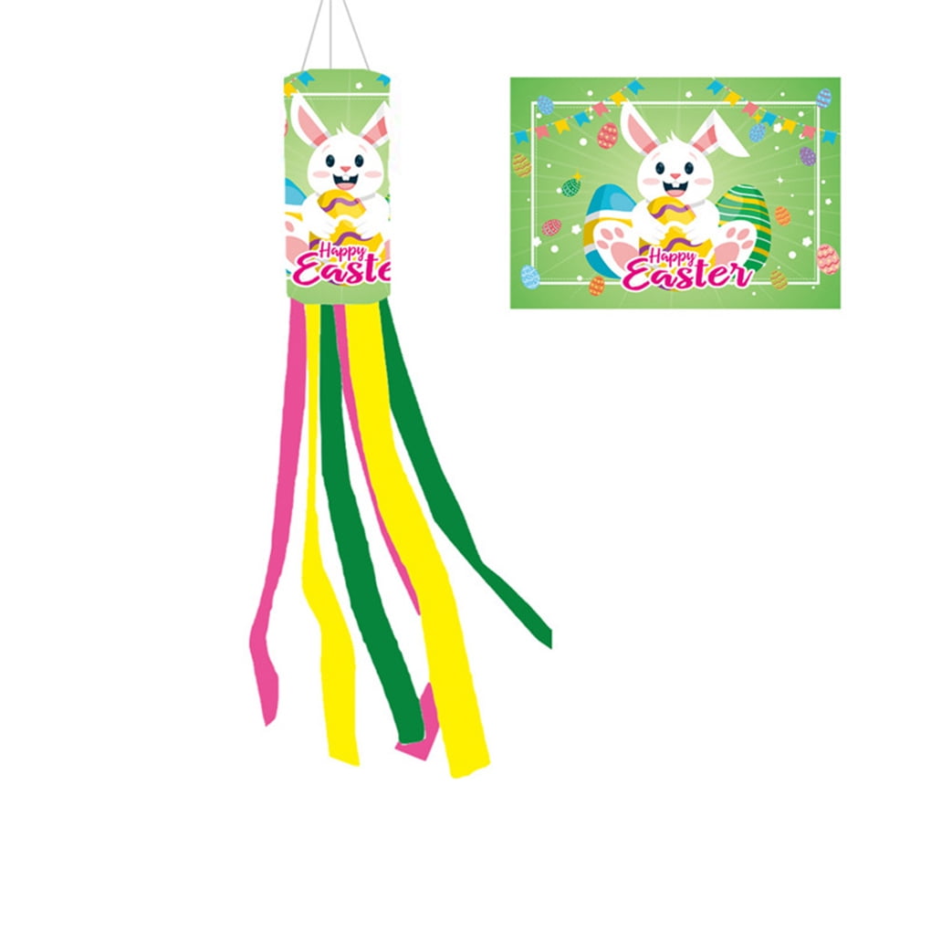 Thinsont Easter Windsock DIY Party Adorn Scene Layout Festival Hanging ...