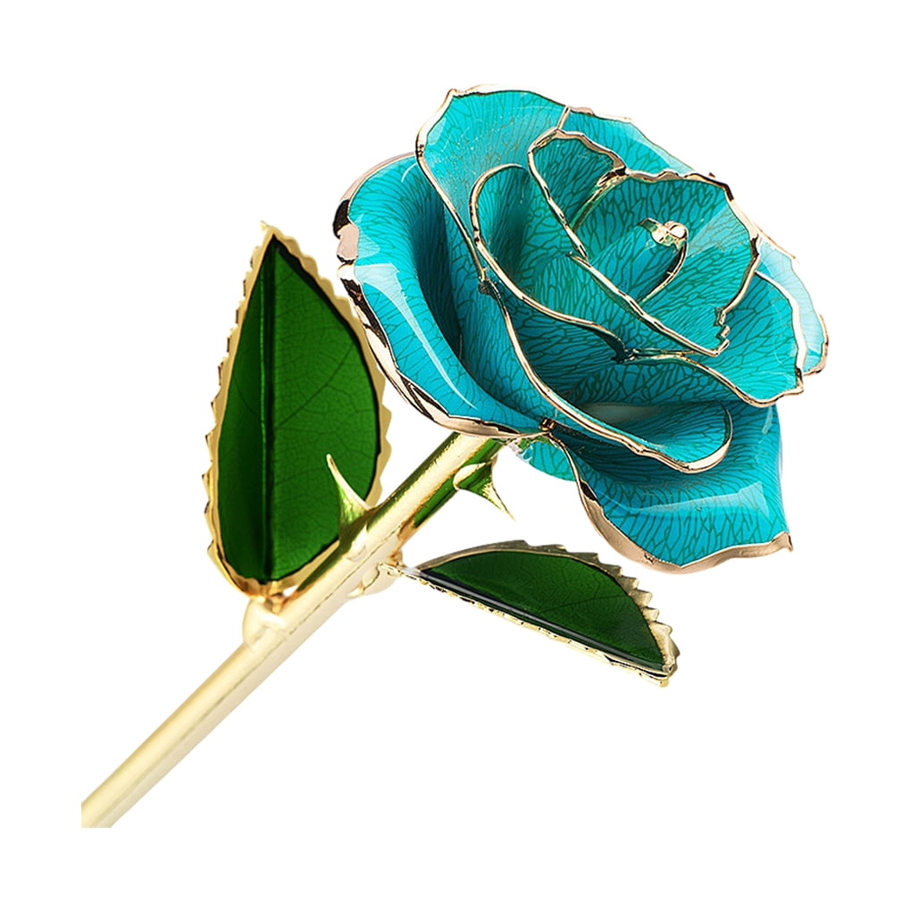 Thinsont Exquisite Porcelain Roses 24K Gold Plated Bright And Sturdy ...