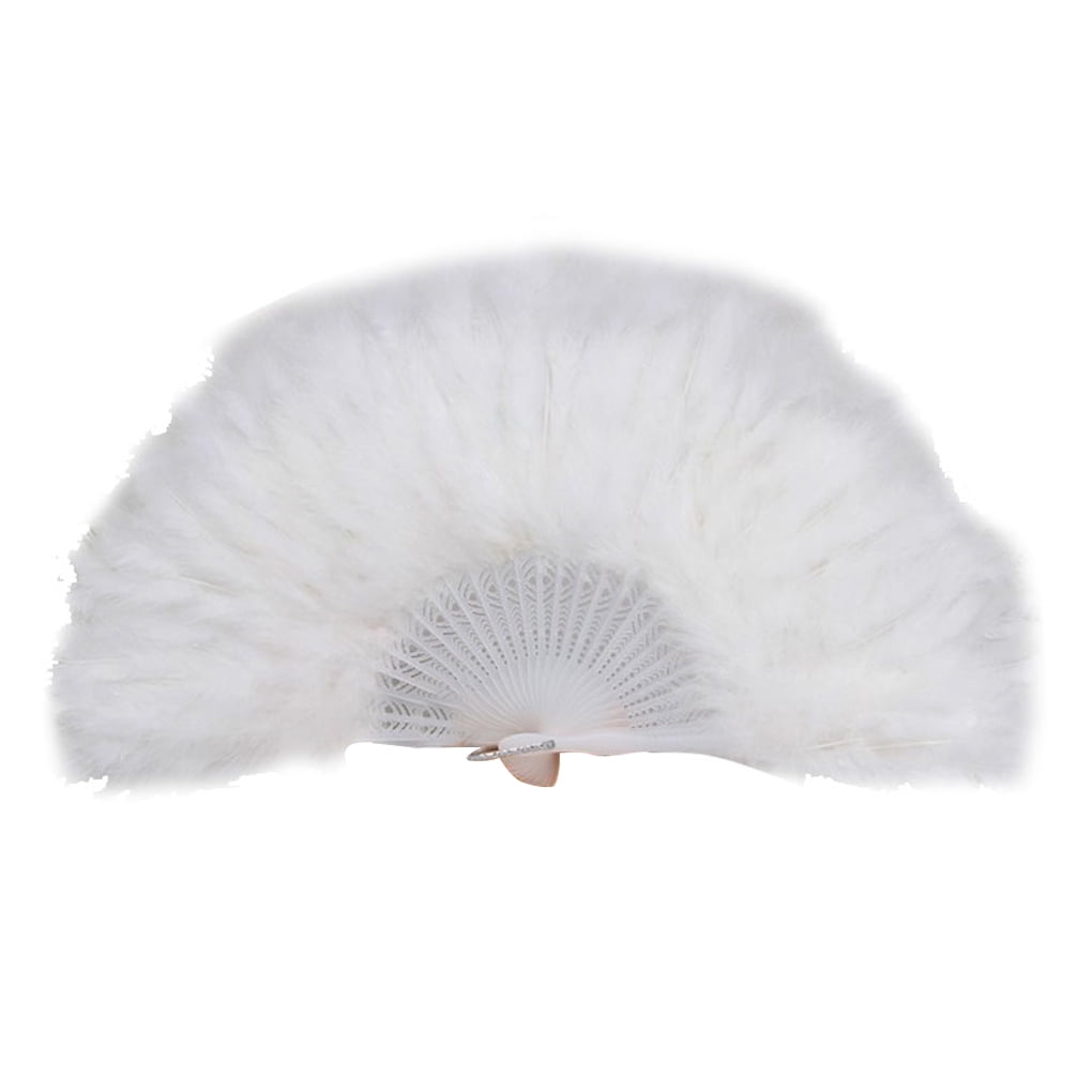 Thinsont Feather Fan Decoration Crafts Parties Cosplay Household ...