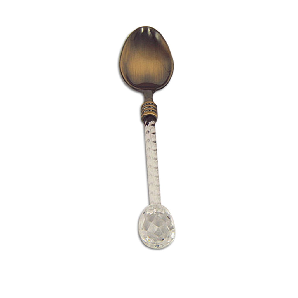 Thinsont Kitchen Alloy Retro Crystal Handle Small Coffee Spoon Sugar ...