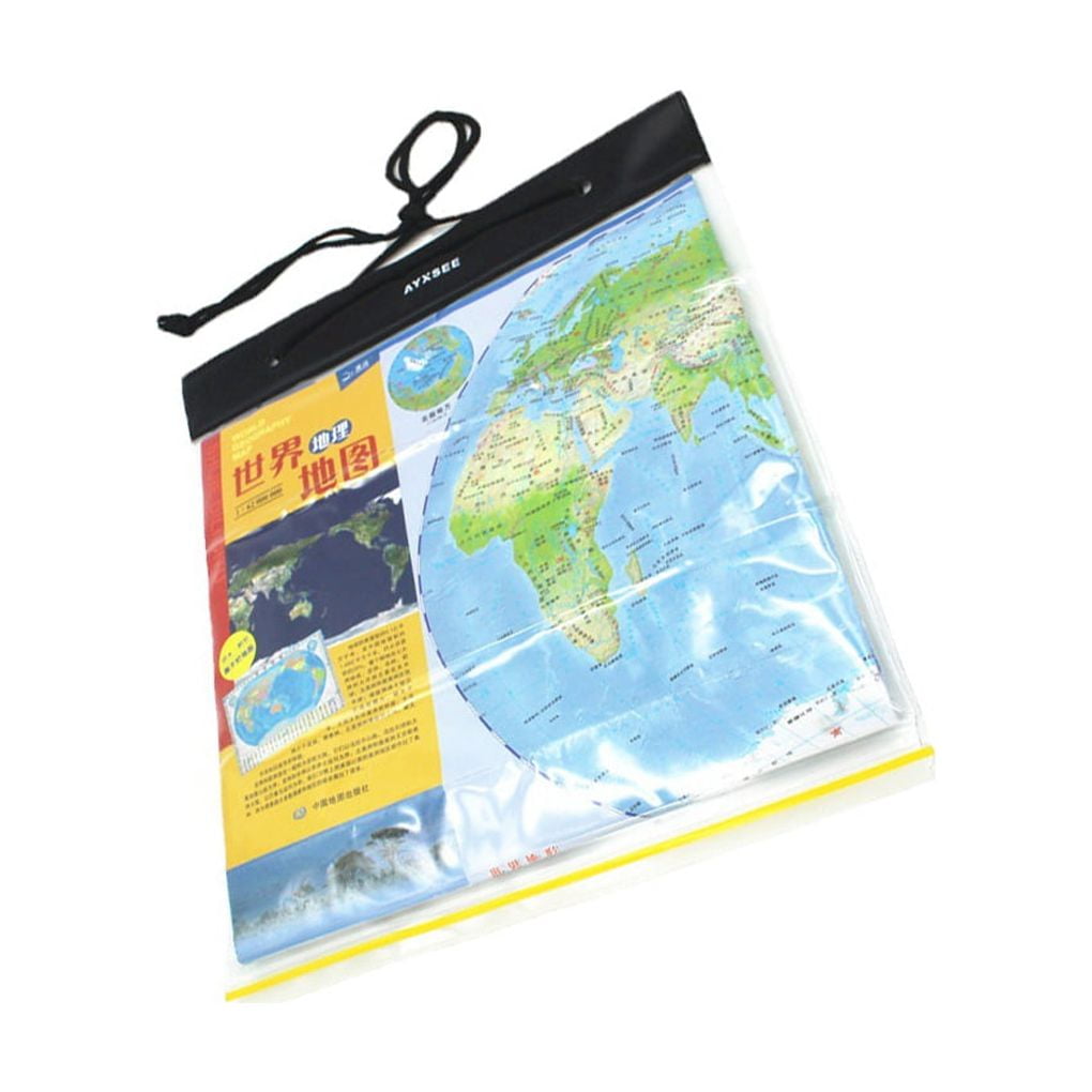 Thinsont Map Case Waterproof PVC Stationery Storage Holder Cover ...