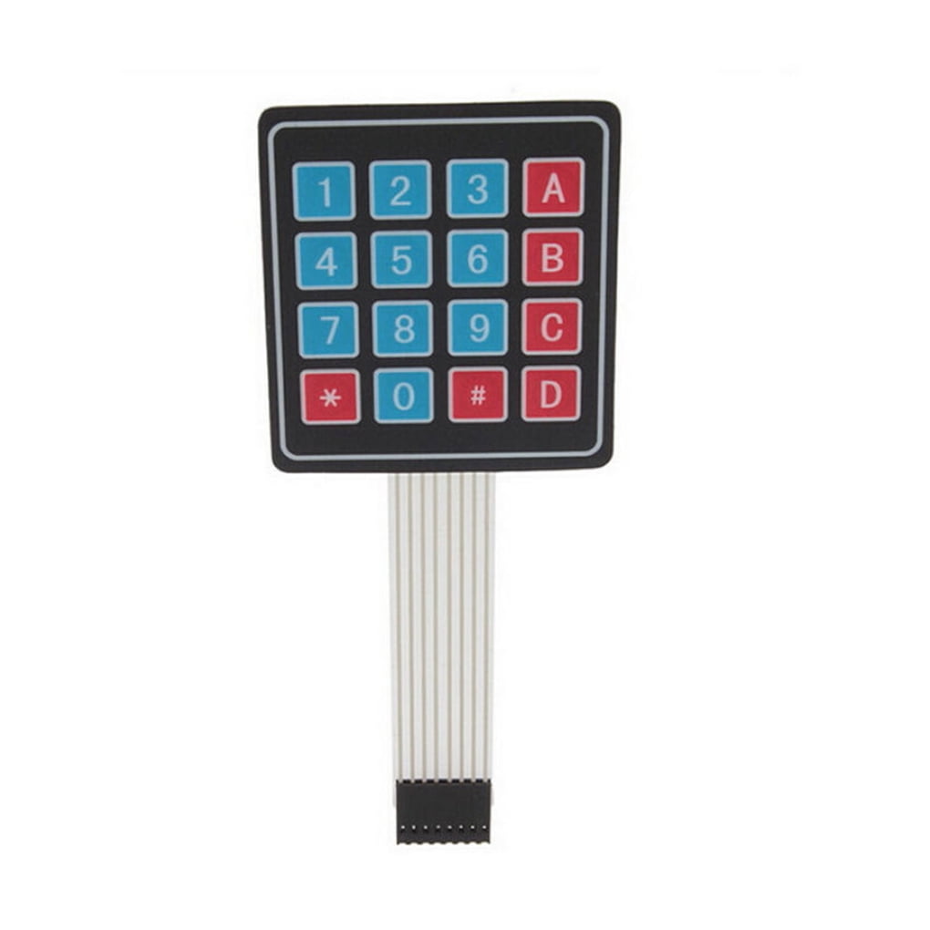 Thinsont Membrane Switch Keypad 4x4 Matrix Array Key Keyboard Single ...