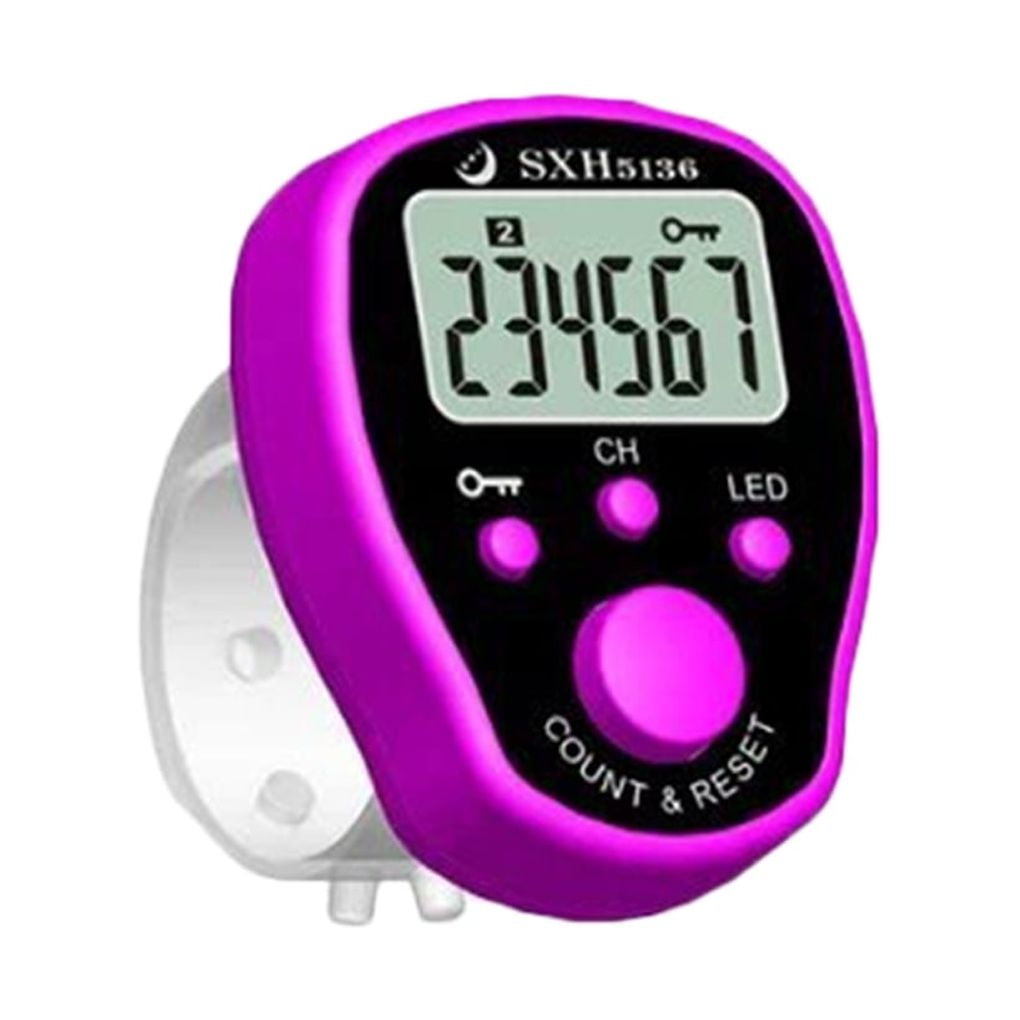 Thinsont Mini Stitch Marker Row Fingertip Counter with LED Light LCD ...