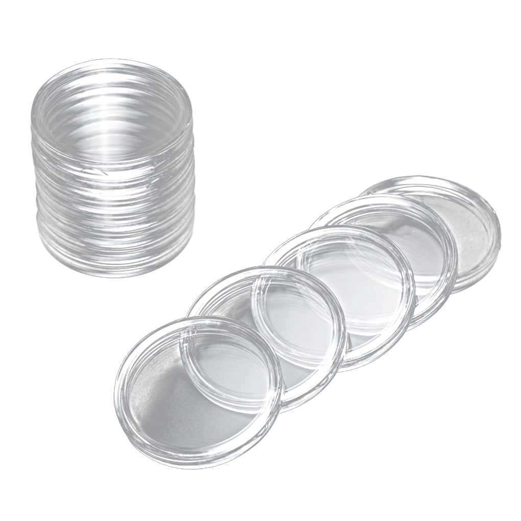 Thinsont Pack of 100X 25mm Coins Storage Portable Collection Dust-proof ...
