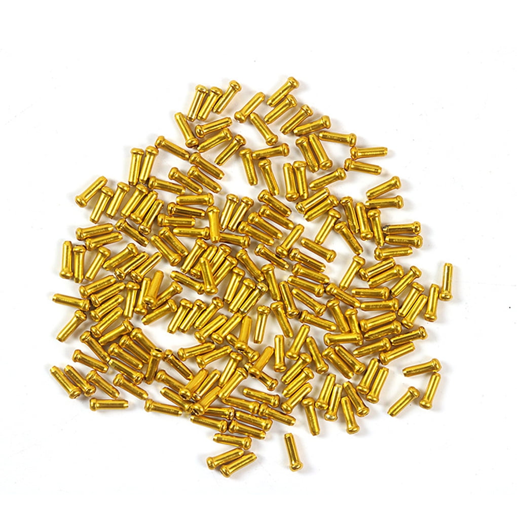 Thinsont Pack of 50 Mountain Bike Brake Wires Aluminum Alloy Tail Caps ...