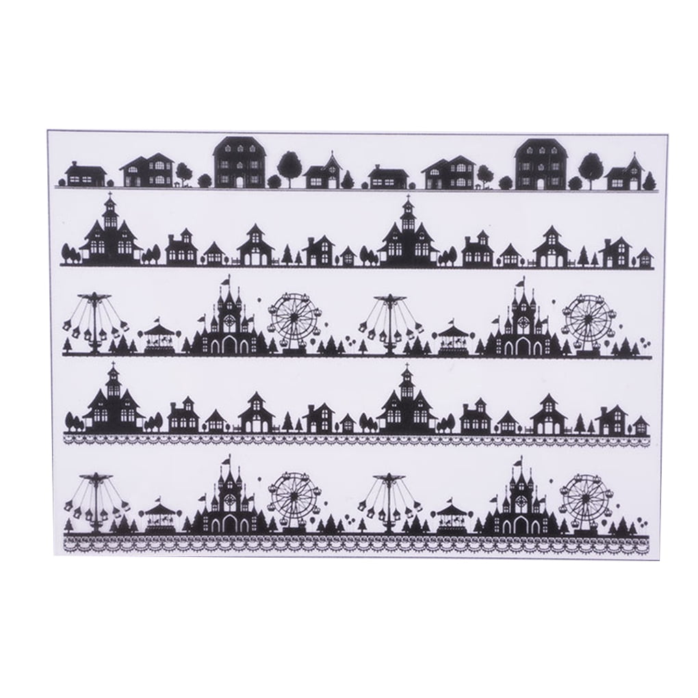 Thinsont Sticker Transparent DIY Crystal Easy to Use Different Shapes ...