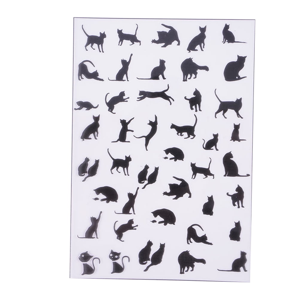 Thinsont Sticker Transparent DIY Crystal Easy to Use Different Shapes ...