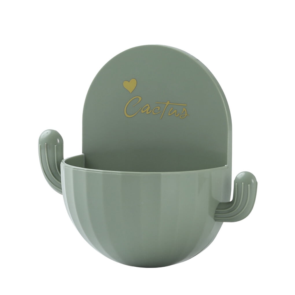 Thinsont Storage Box Plastic Draining Organizer Wall Mounted Bathroom ...