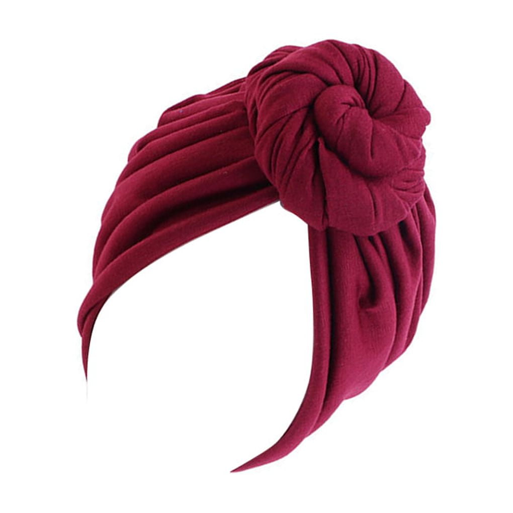 Thinsont Turban 2 Layers Knot Muslim Hijab Stylish Spiral Cover Beanie ...