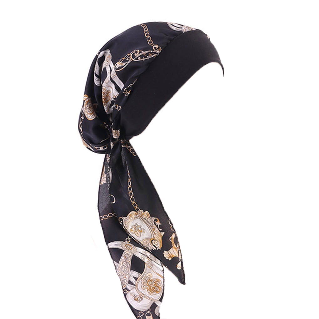 Thinsont Women Head Scarf Fashionable Pre-Tied Practical Versatile ...