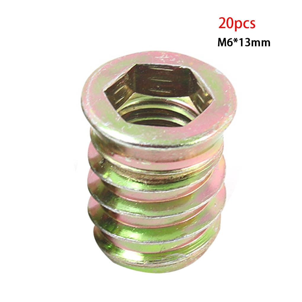 Thinsont Wood Furniture Threaded Insert Cabinet Drawer Wardrobe Nut ...