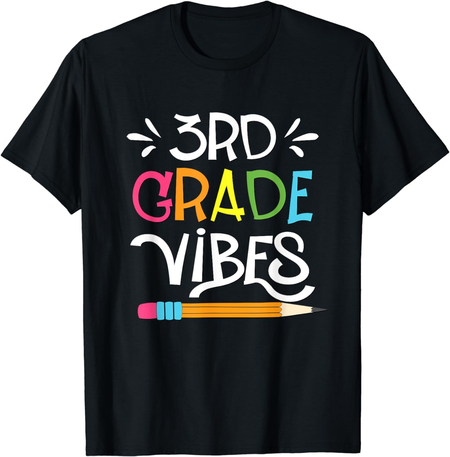 Third 3rd Grade Vibes Back To School Student Teachers T-Shirt - Walmart.com