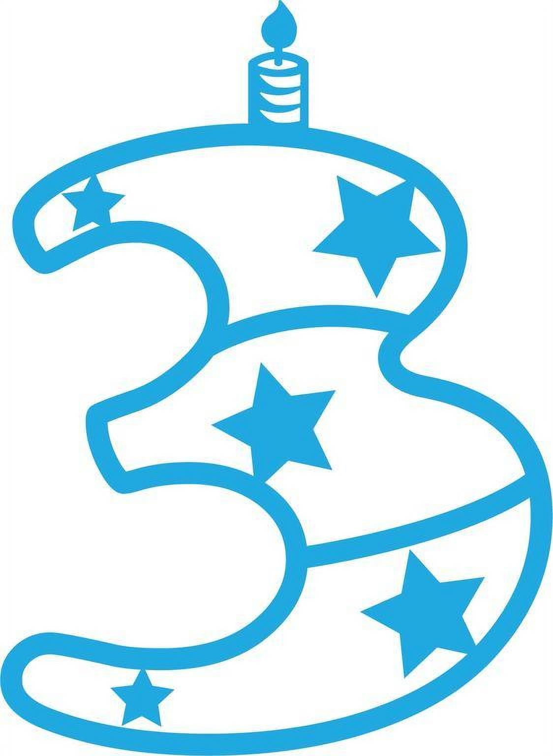Third Birthday Baby Boy Blue 3rd Number Third Birthday Party Decoration ...