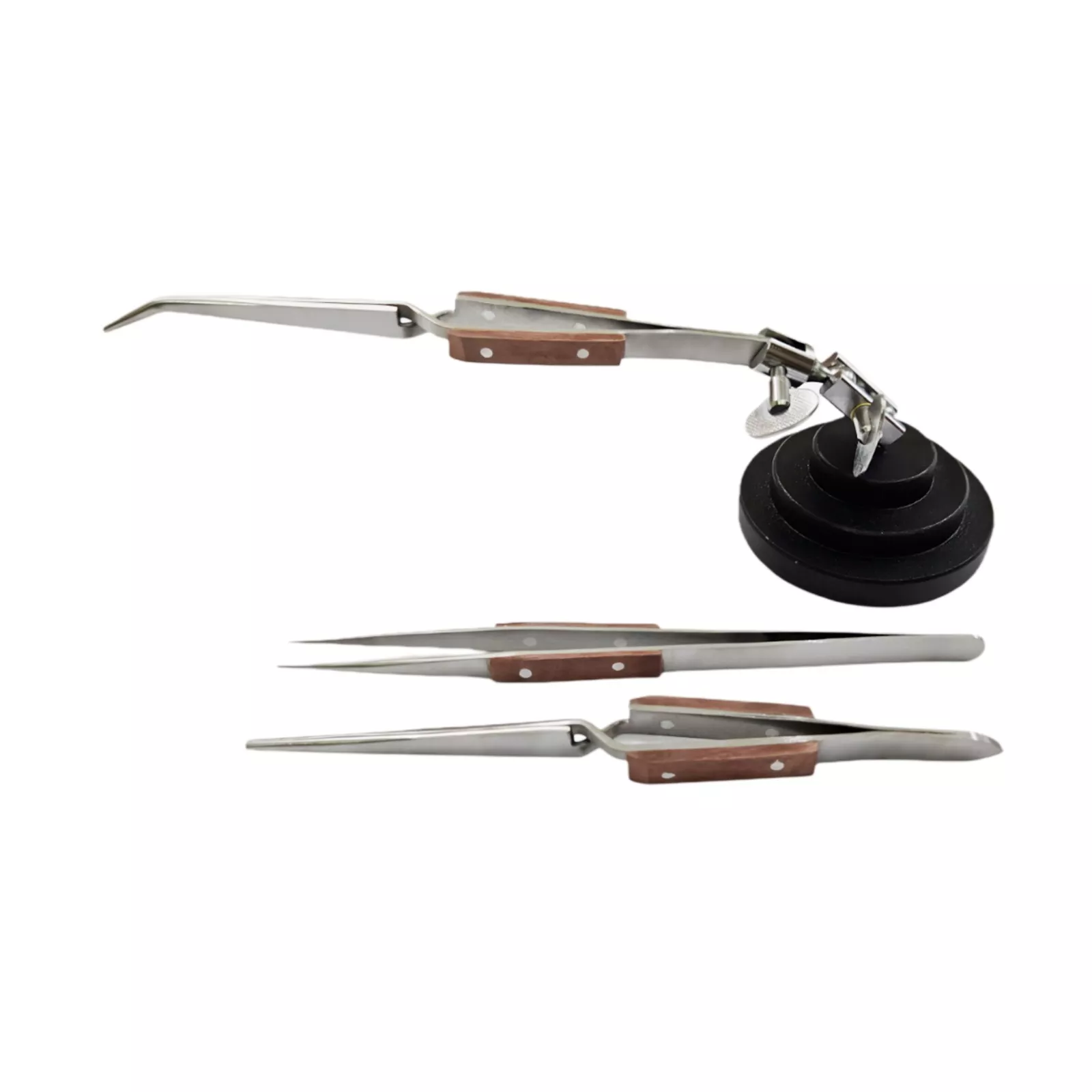 Third Hand Base with Locking Fiber Tweezers Holding Adjustable ...