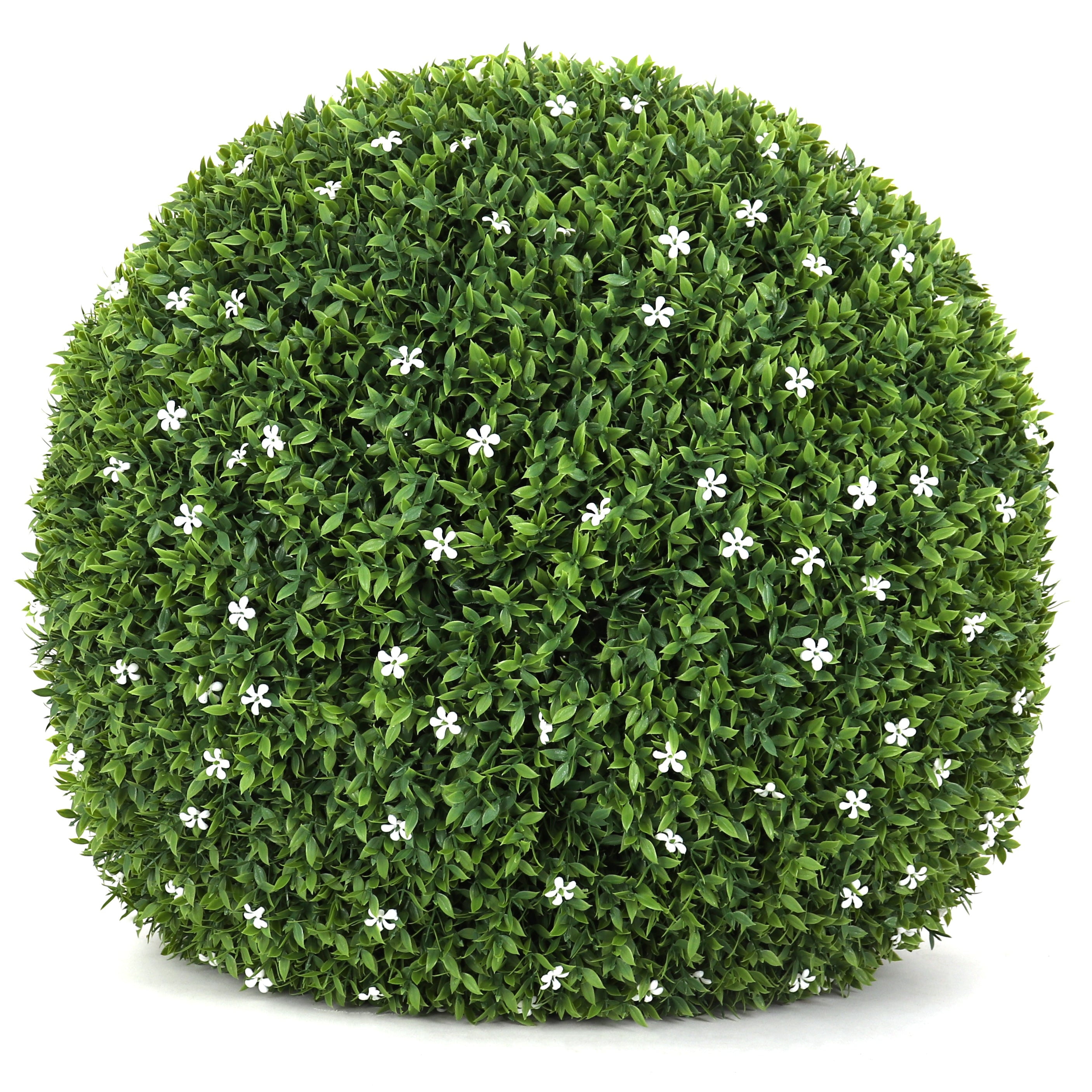 3rd Street Inn 21" Artificial XXL White Flower Topiary Ball - 1 Pack ...