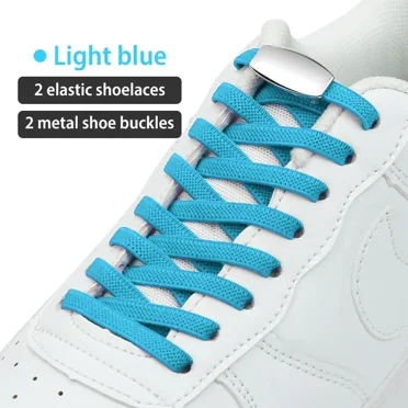 Elastic No Tie Shoelaces Stretch Tieless Shoe Laces with Lock Device ...