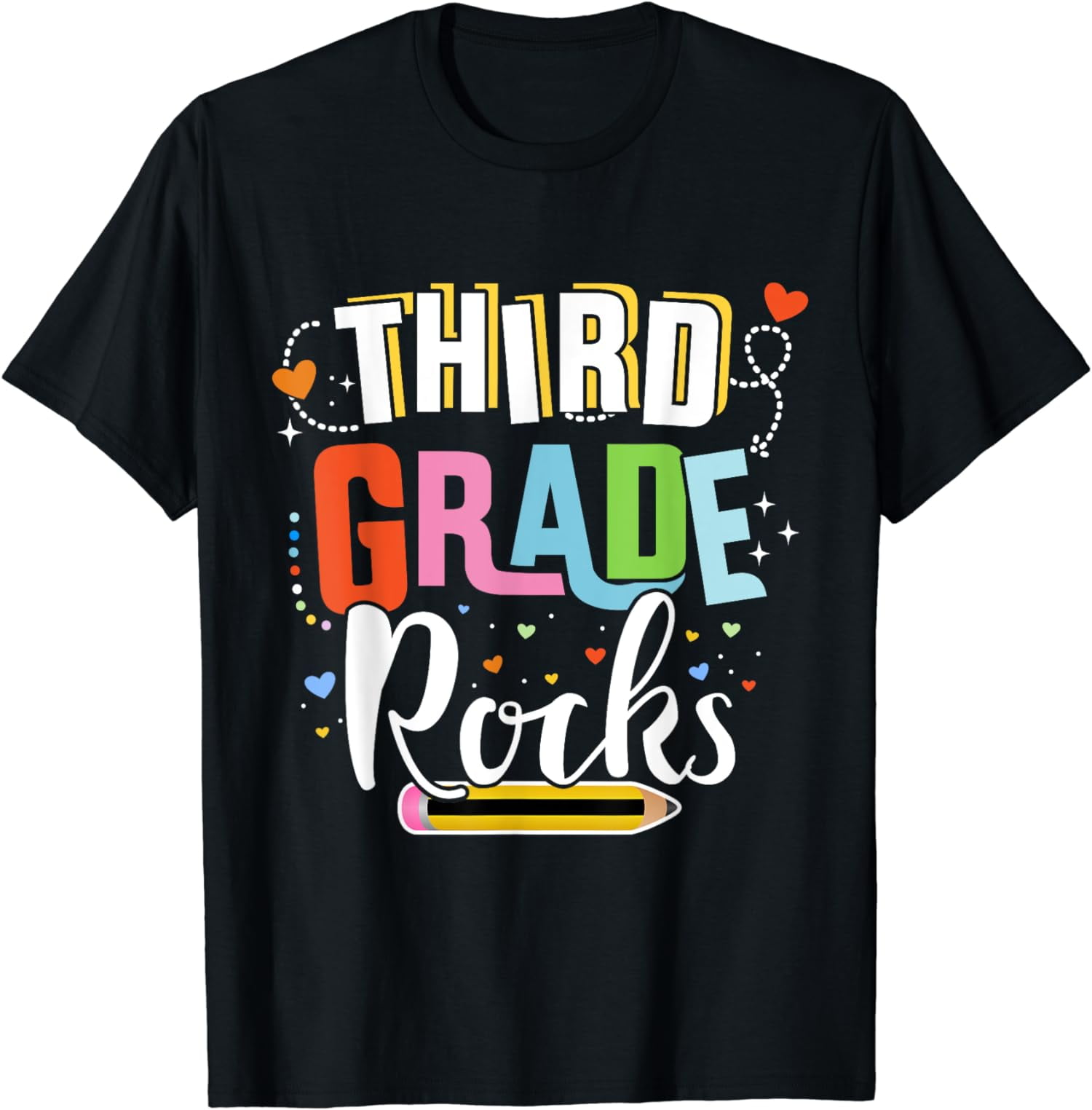 Third grade rocks 3rd back to school teacher student T-Shirt - Walmart.com
