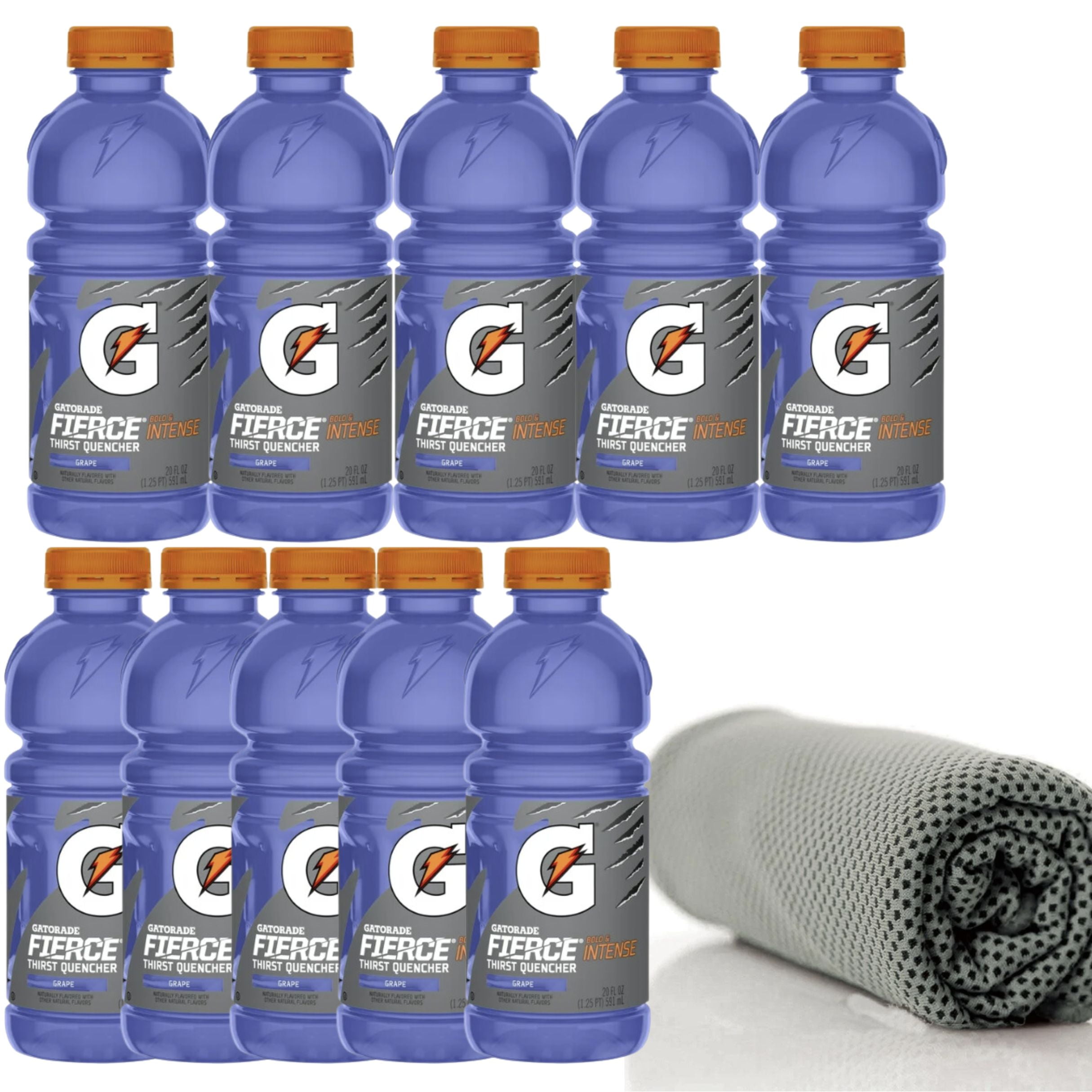 Gatorade Thirst Quencher Sports Drink Fierce, (10 Pack), Pack 20 fl oz ...