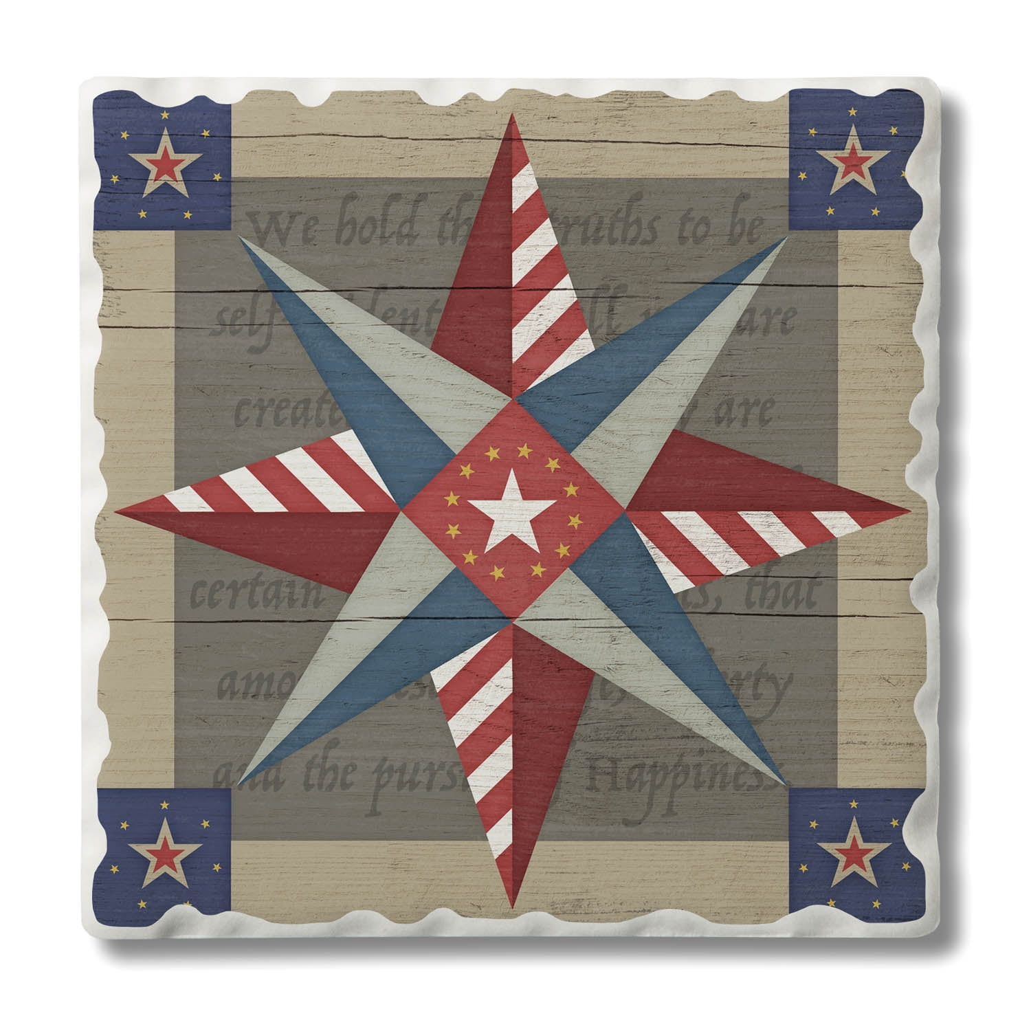 Thirstystone "American Guiding Star" Single Tumbled Tile Coaster ...