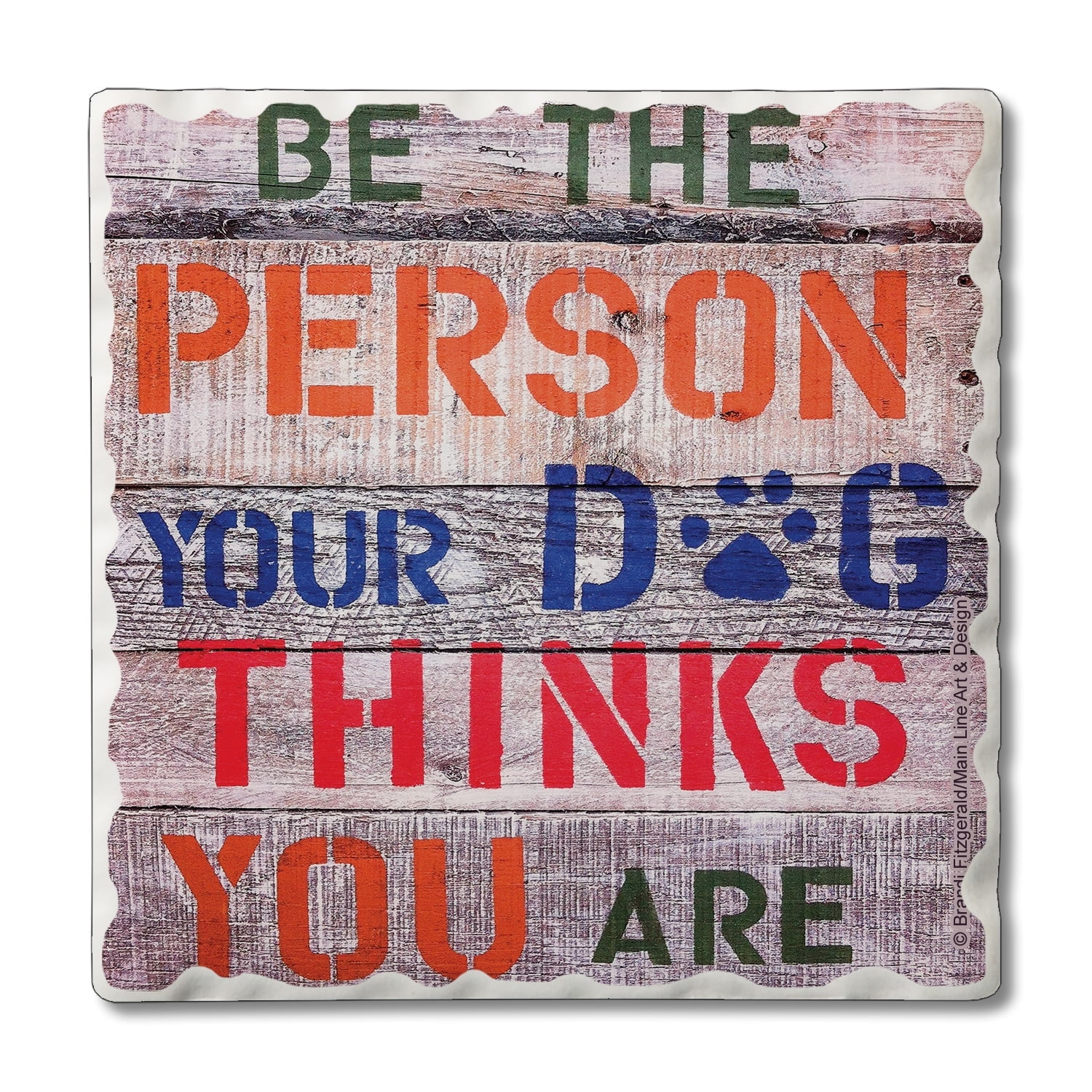 Thirstystone "Be The Person" Single Tumbled Tile Coaster - Walmart.com