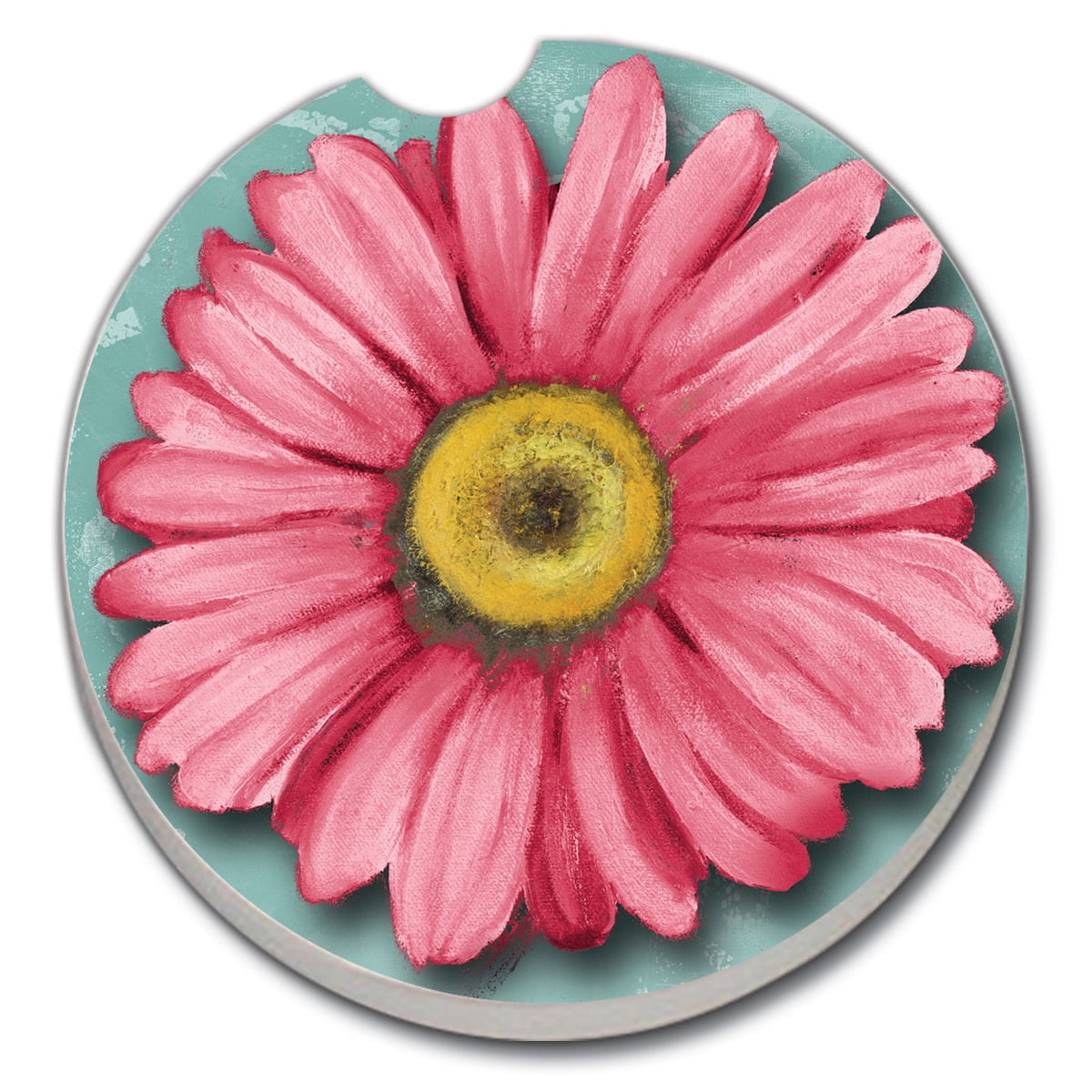 Thirstystone "Blooming Daisy" Single Absorbent Stone Car Coaster ...