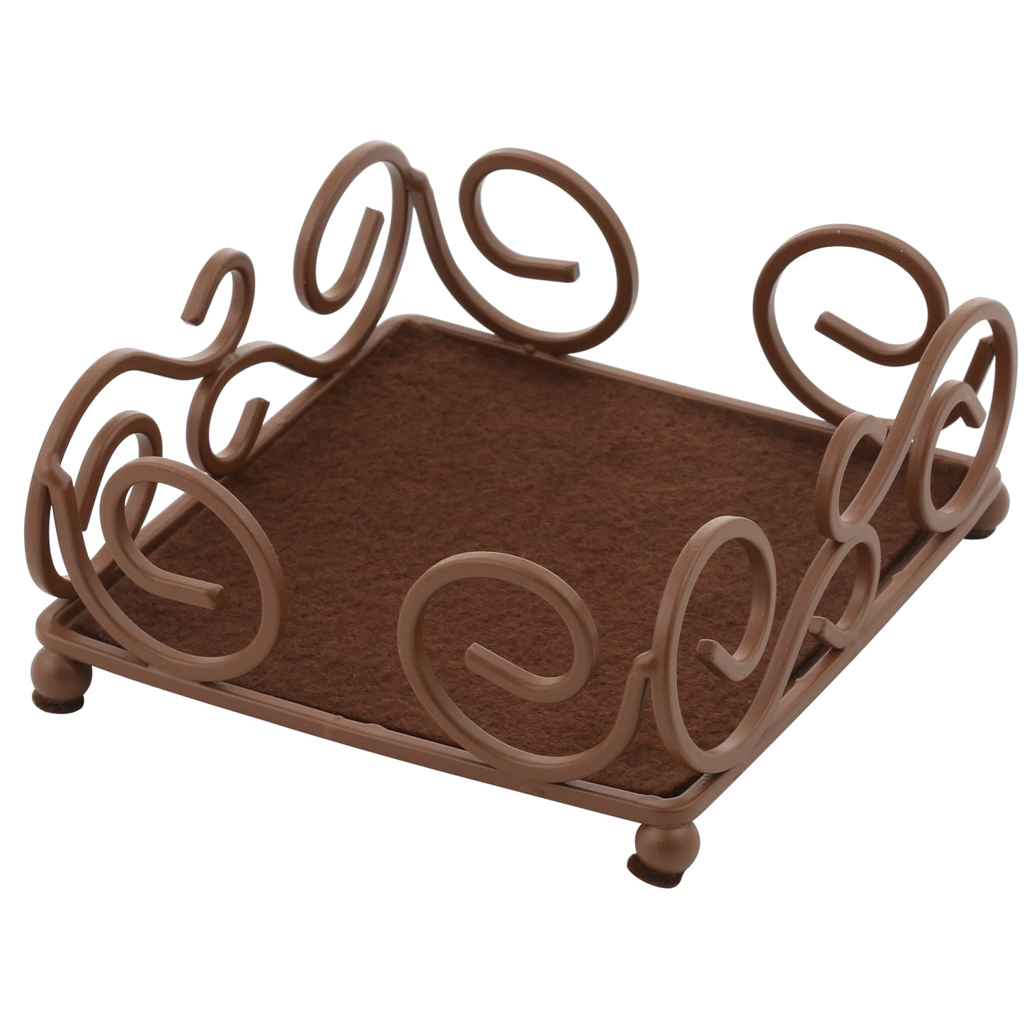 Thirstystone Brown Wrought Iron Scroll Coaster Holder - Walmart.com