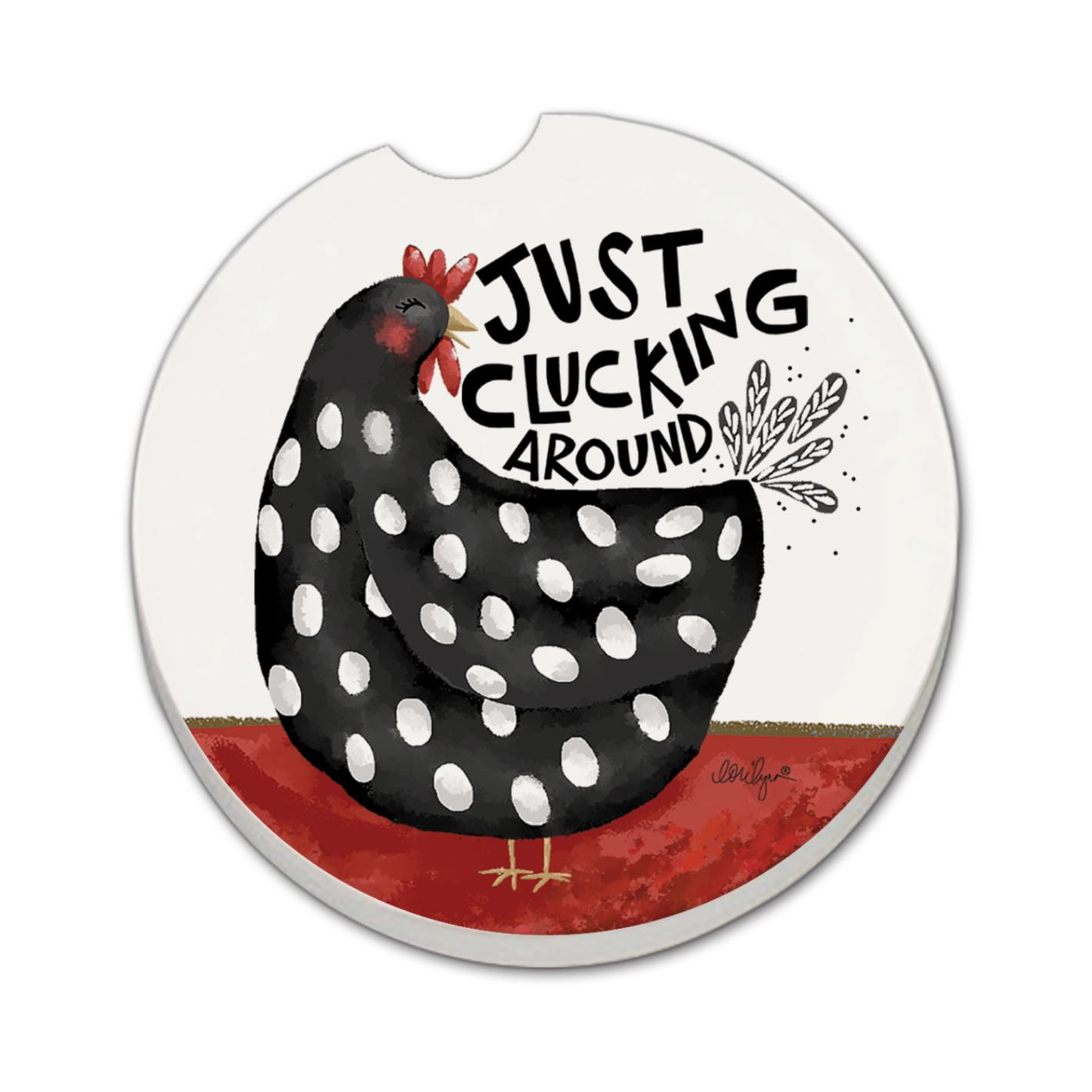 Thirstystone "Clucking Around" Single Absorbent Stone Car Coaster ...