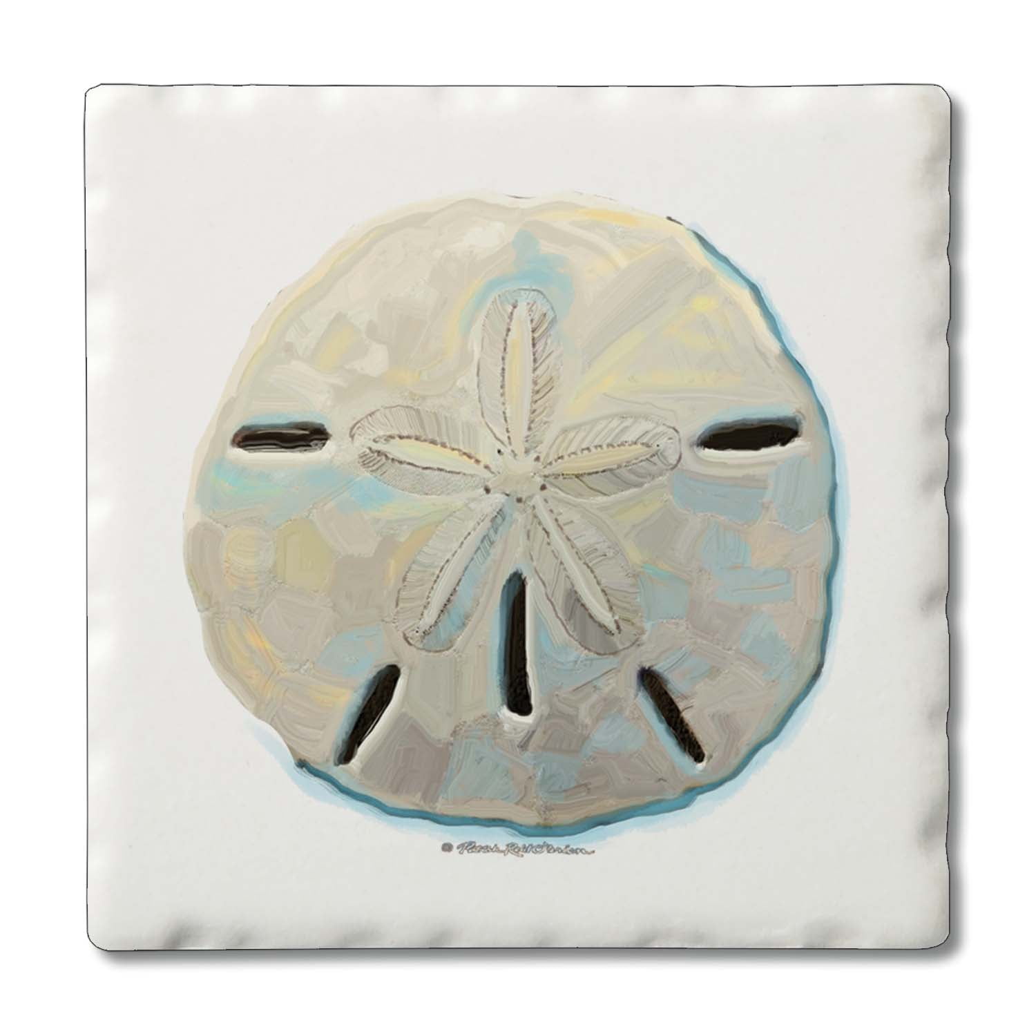 Thirstystone "Colorful Sand Dollar" 4-Pack Tumbled Tile Coasters ...