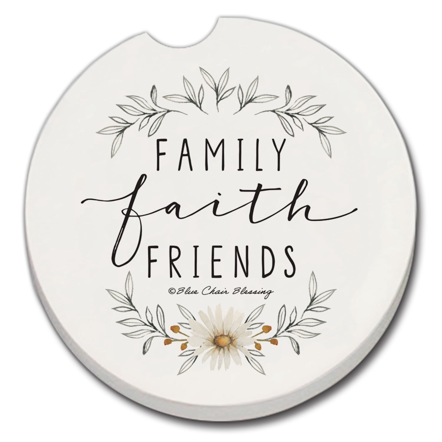 Thirstystone "Family Faith Friends" Single Absorbent Coaster for ...