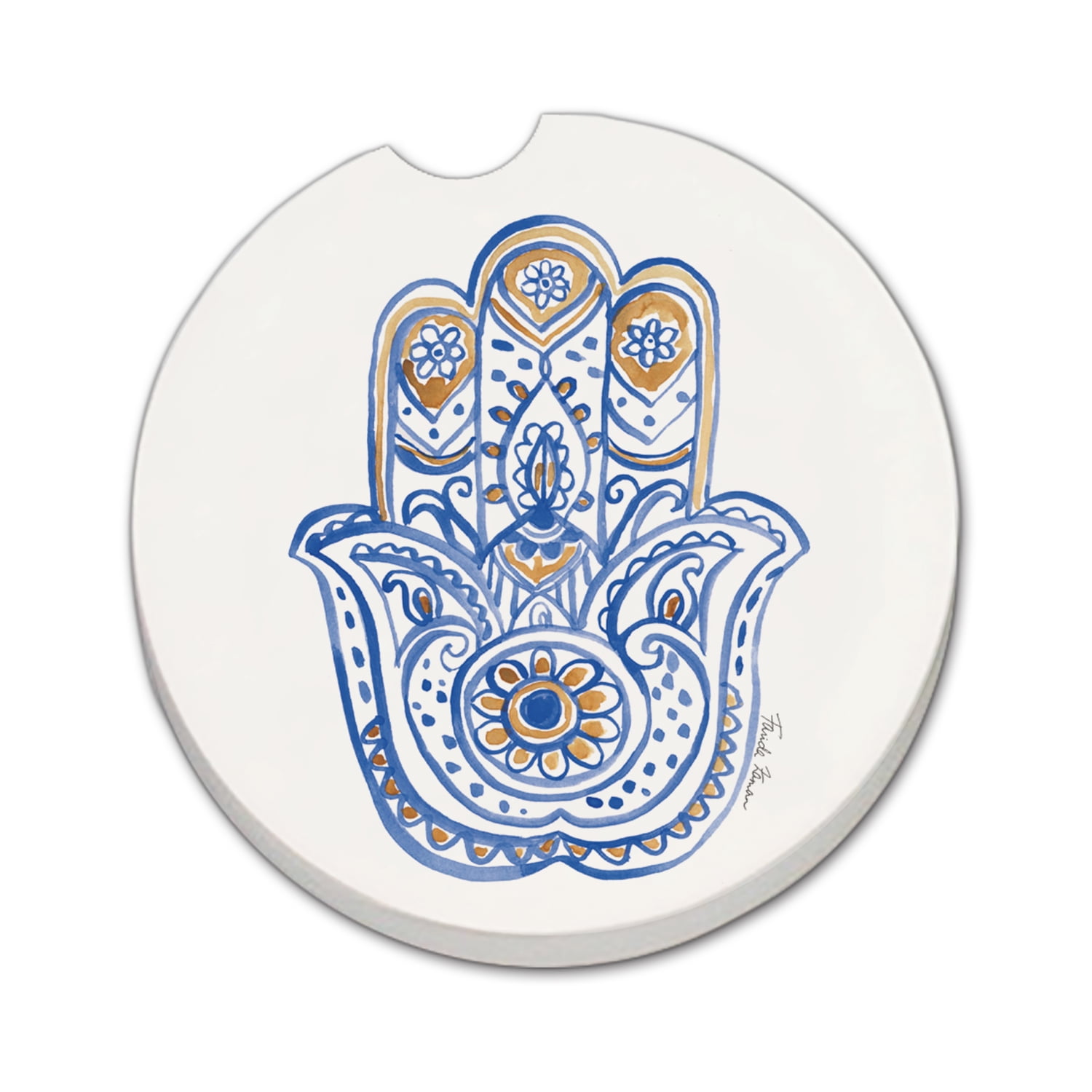 Thirstystone "Hamsa" Single Absorbent Stone Car Coaster - Walmart.com