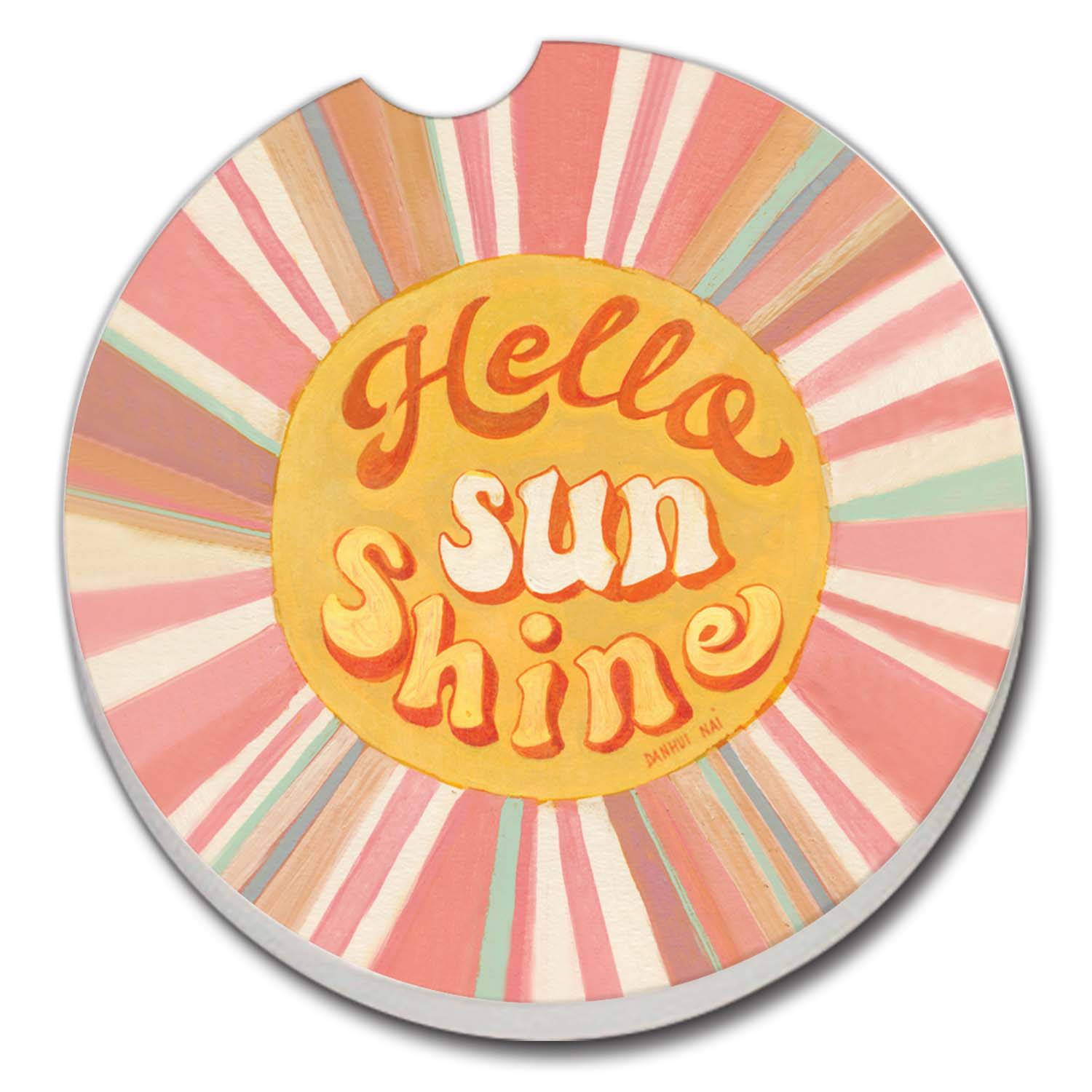 Thirstystone "Hello Sun" Single Absorbent Stone Car Coaster - Walmart.com