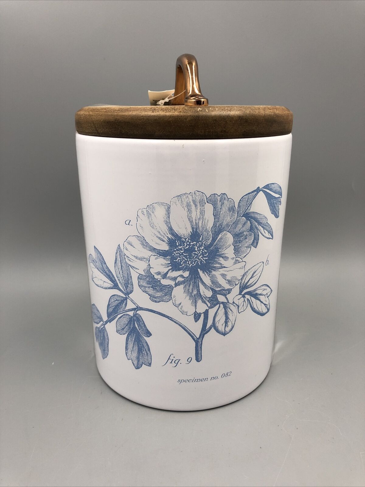 Thirstystone Medium Floral Canister With Wood Top - New! - Walmart.com