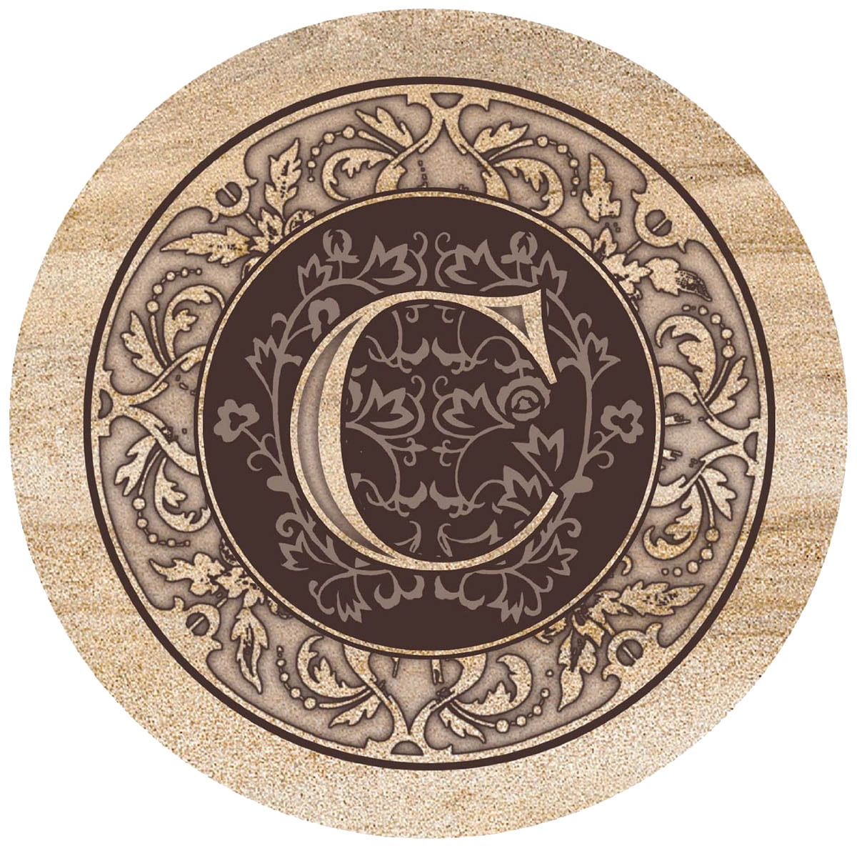 Thirstystone Monogrammed Drink Coasters Set Of 4 - Walmart.com