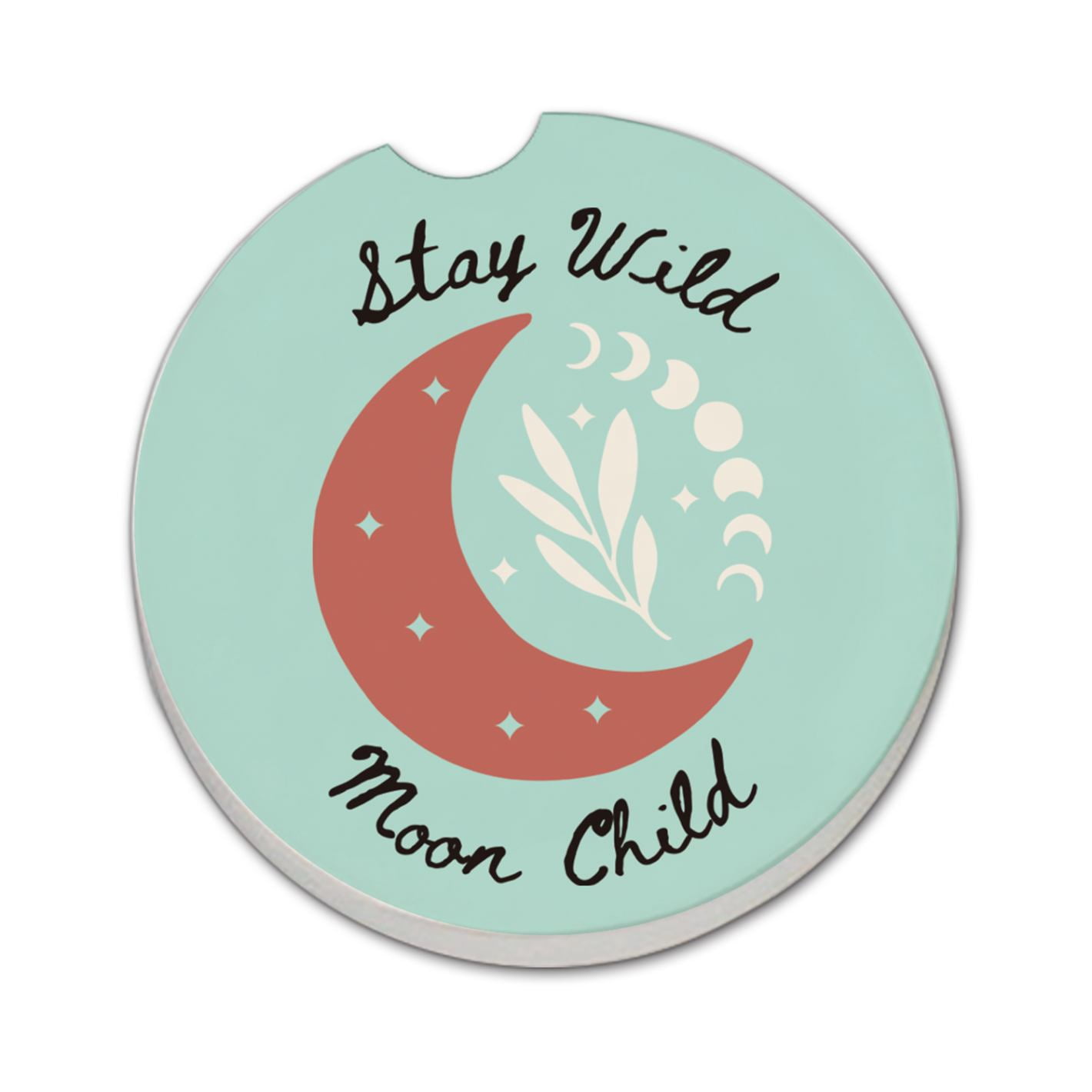 Thirstystone "Moon Child" Single Absorbent Stone Car Coaster - Walmart.com
