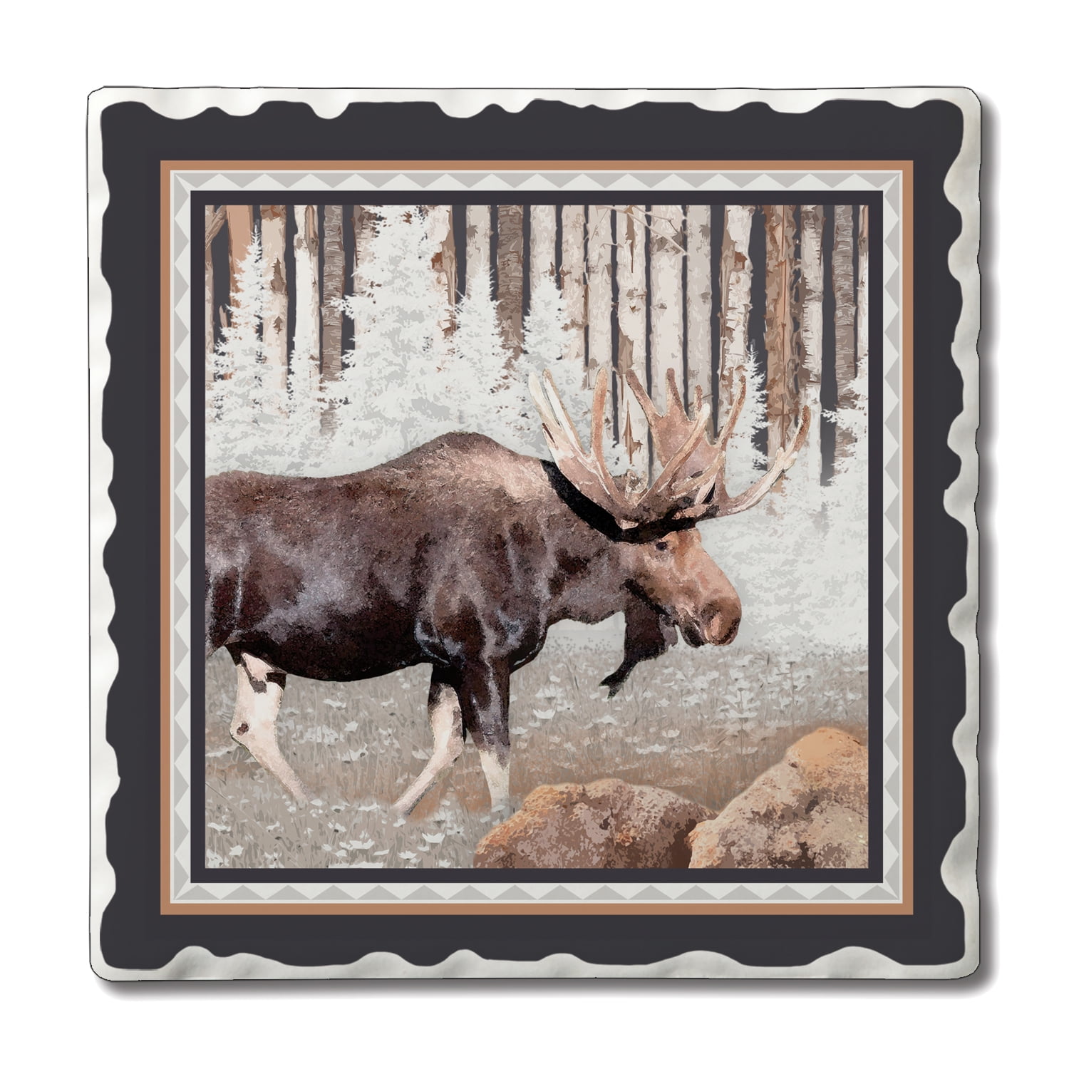 Thirstystone "Moose" Single Tumbled Tile Coaster - Walmart.com