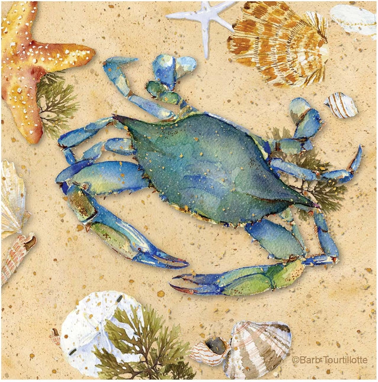 Thirstystone Occasions Drink Coasters, Set, Blue Crab II - Walmart.com