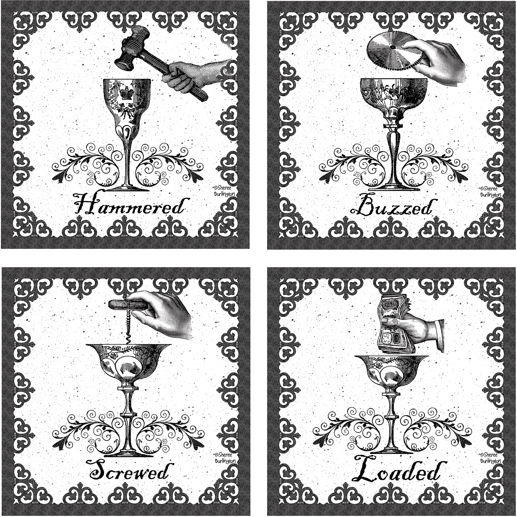 Thirstystone Occasions Drink Coasters, Set, Drunk A/four - Walmart.com