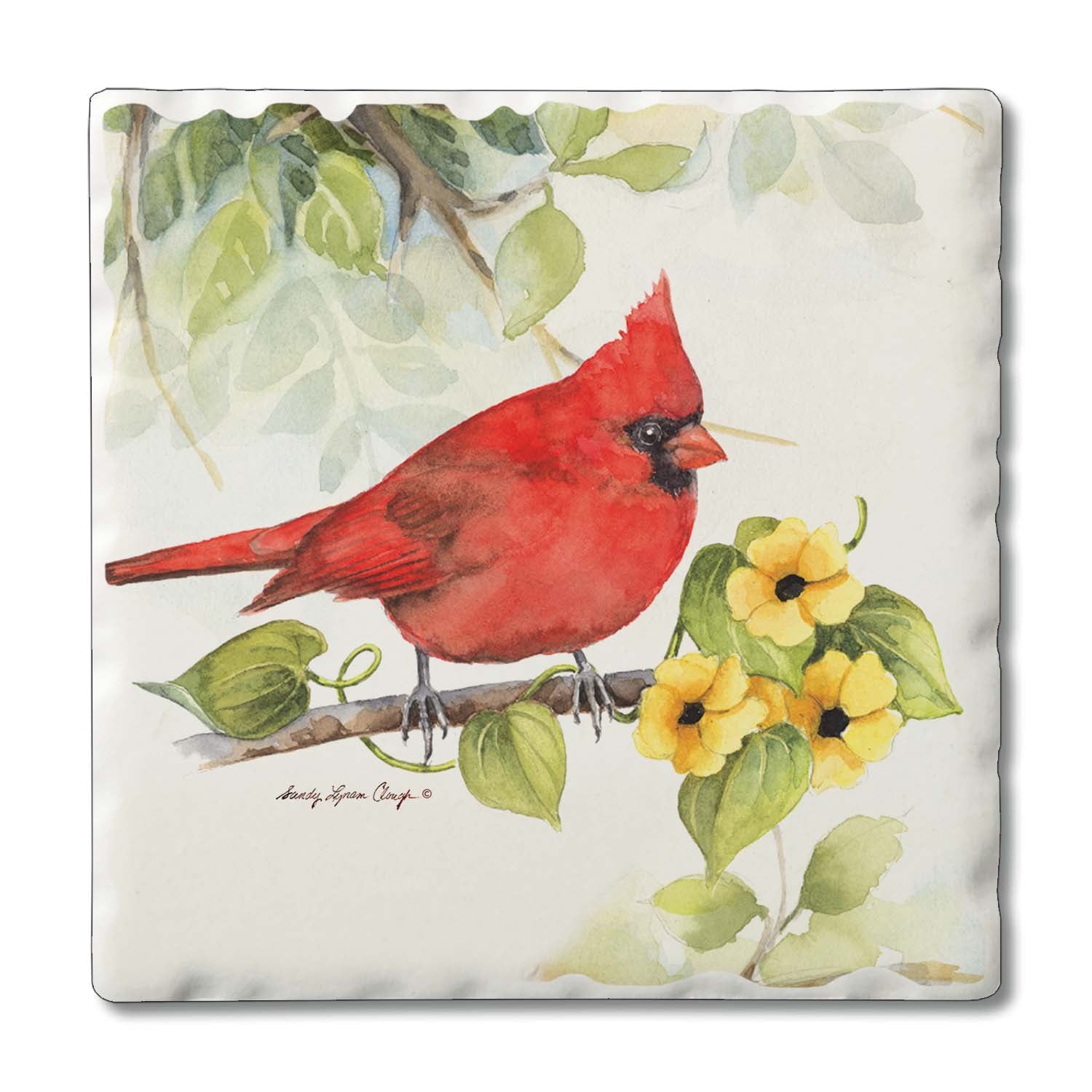 Thirstystone "Red Cardinal" 4-Pack Tumbled Tile Coasters - Walmart.com